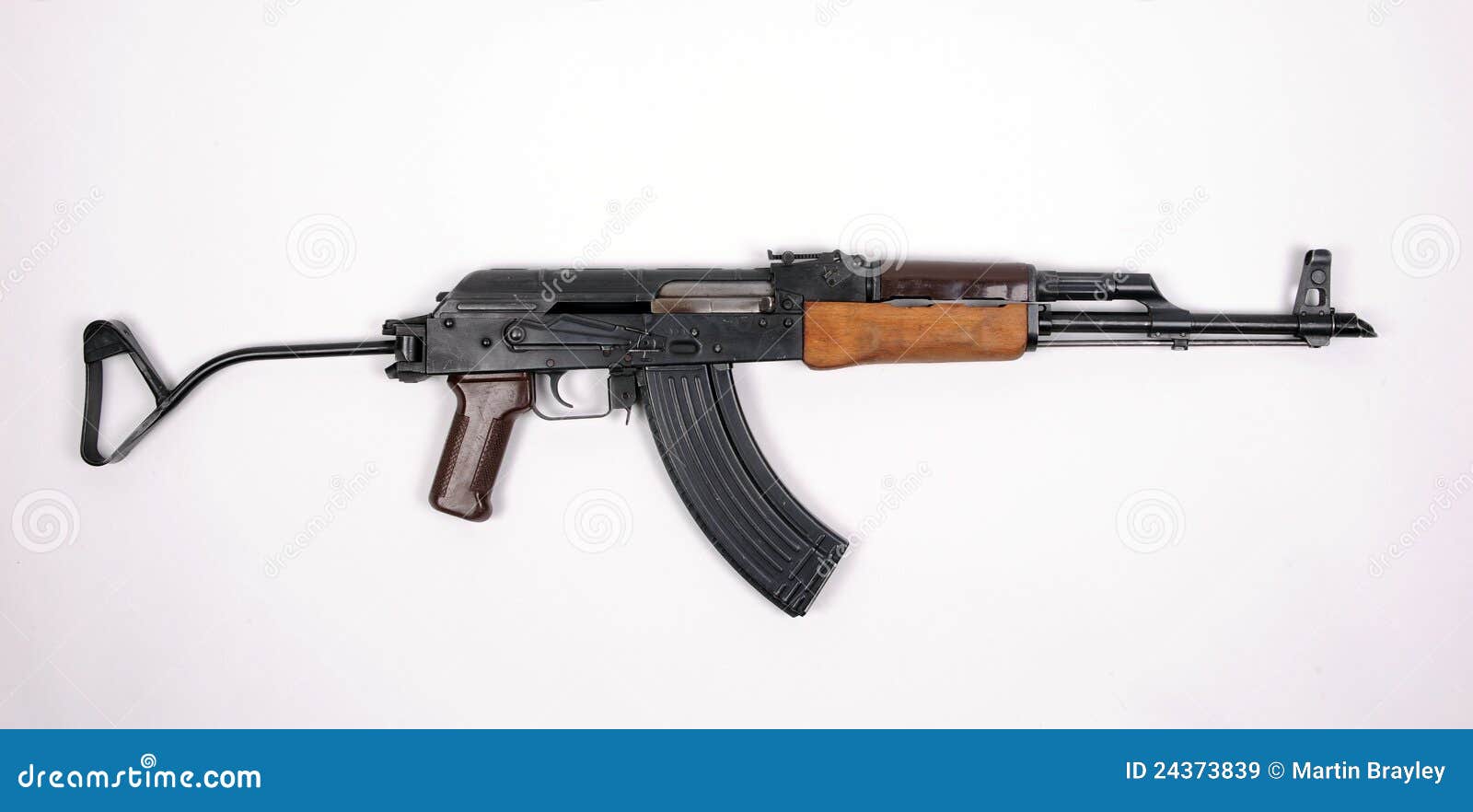 East German Automatic Rifle KALASHNIKOV Stock Image - Image of folding ...