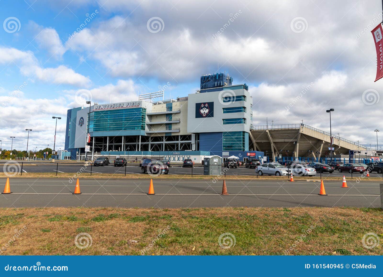 East Hartford, CT/ USA - October 18, 2019: Pratt & Whitney Stadium at ...