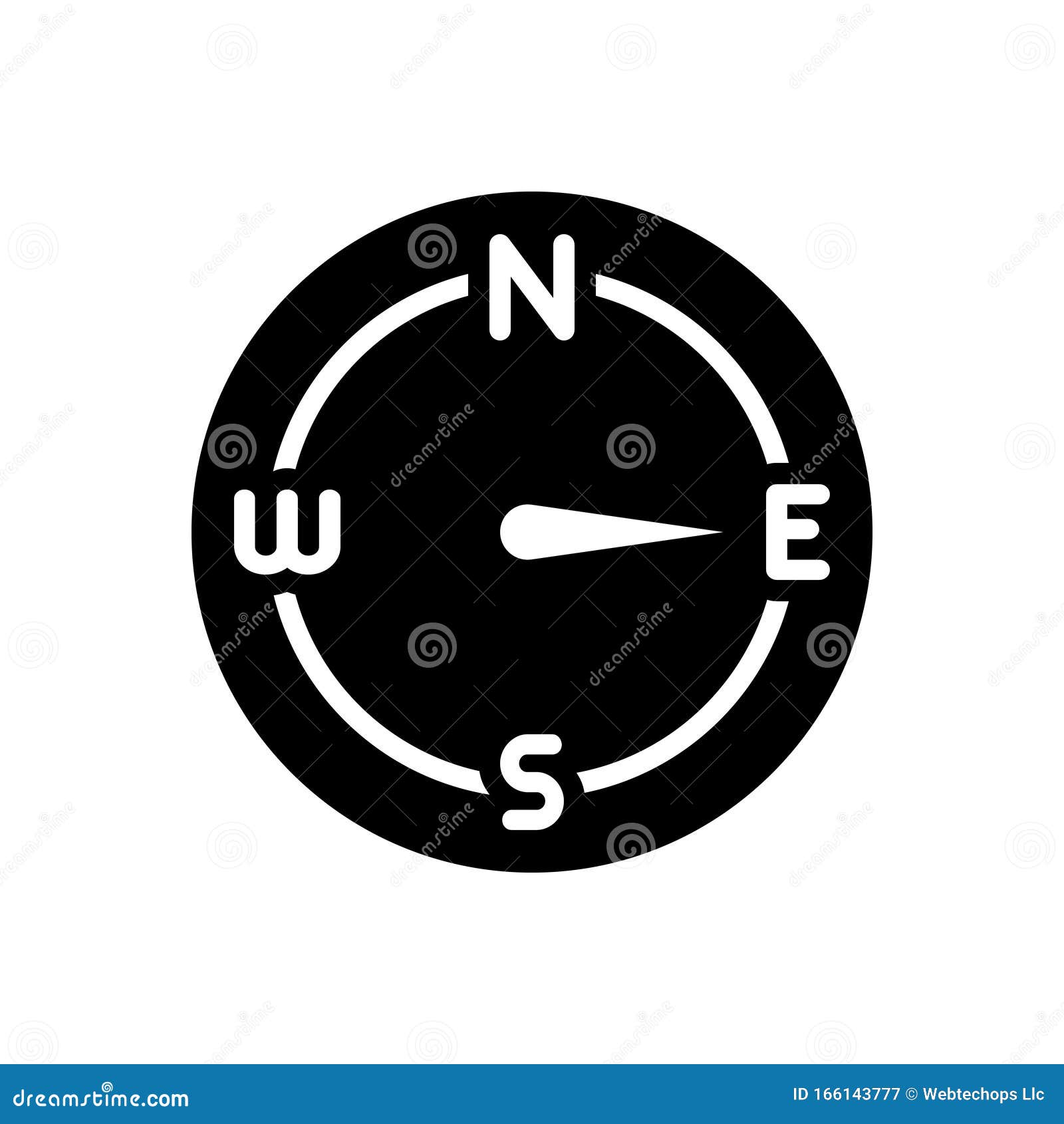 Black Solid Icon for East, Eastern and Compass Stock Vector ...