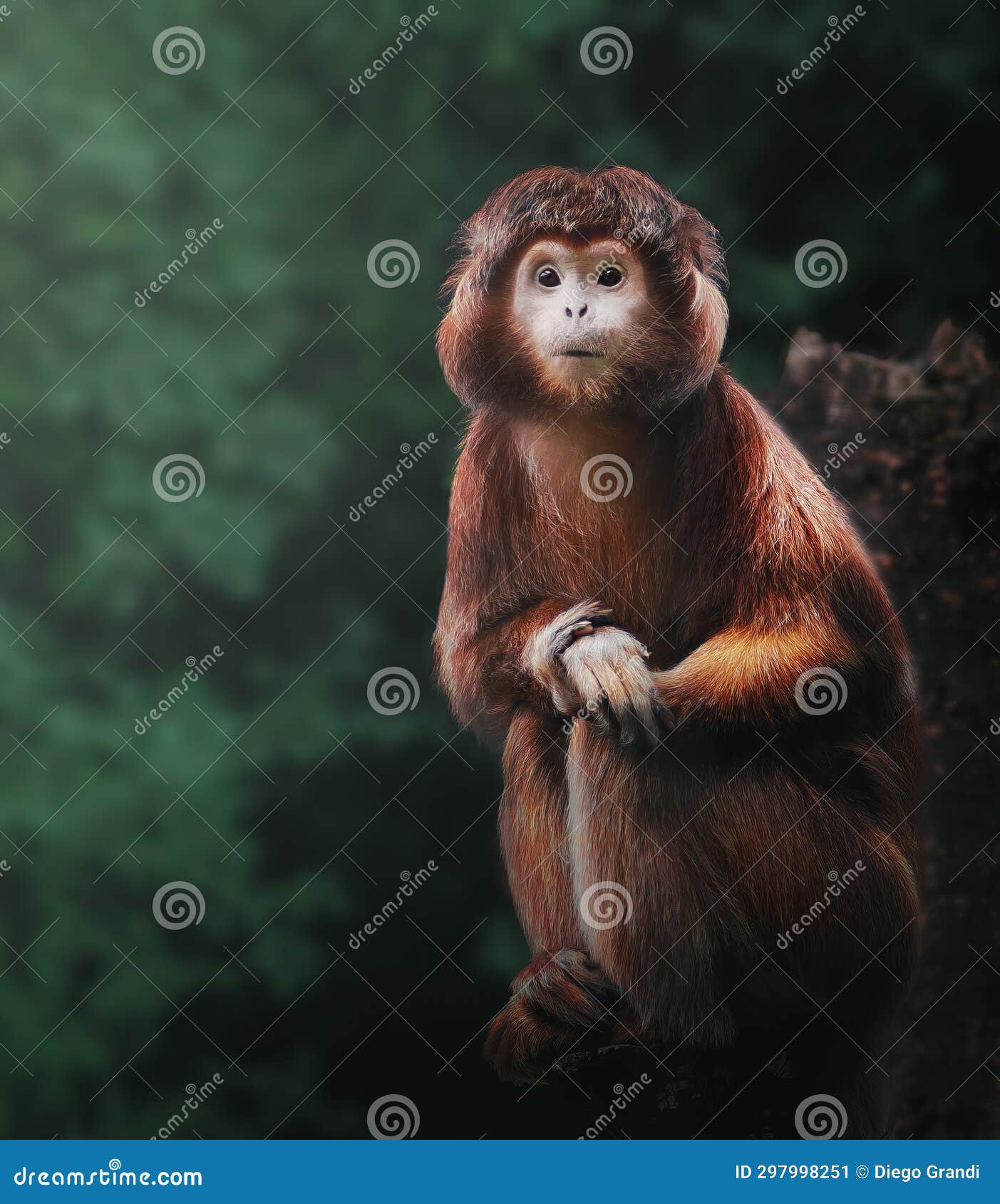 Javan Langur - Trachypithecus Auratus Royalty-Free Stock Photo ...