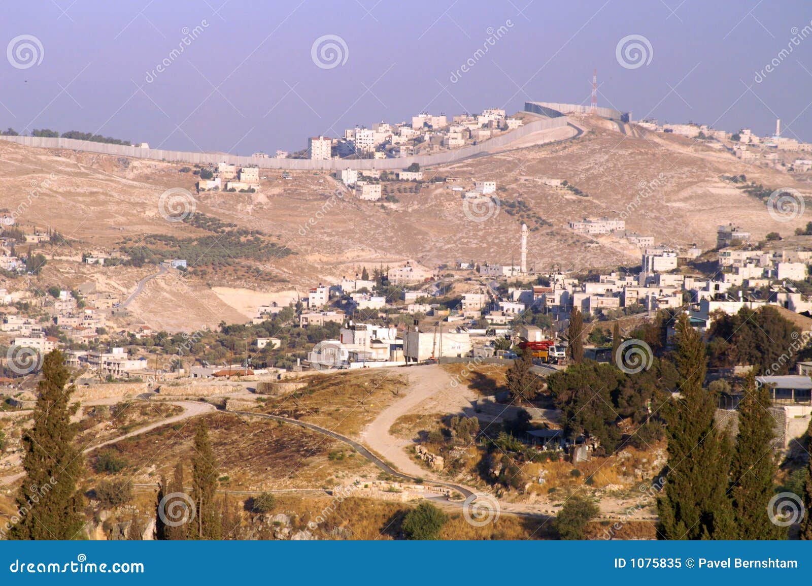 East jerusalem stock image. Image of separate, terror - 1075835