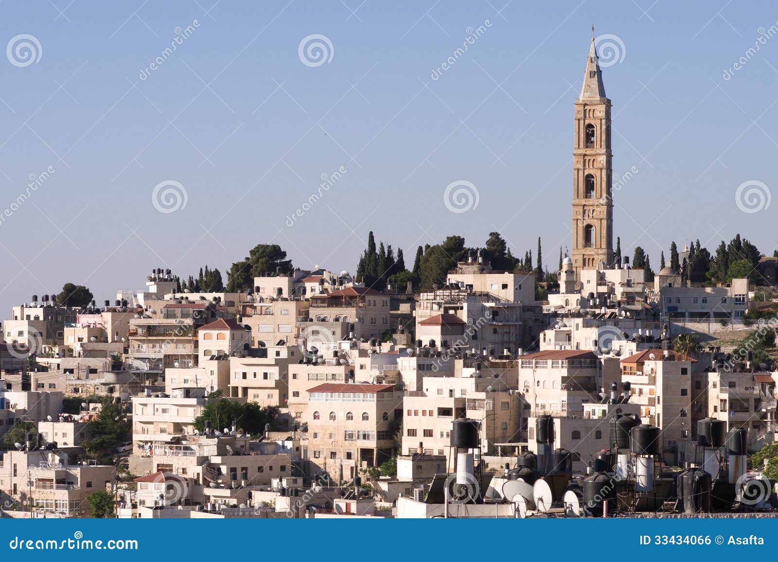 East Jerusalem cityscape stock photo. Image of acension - 33434066