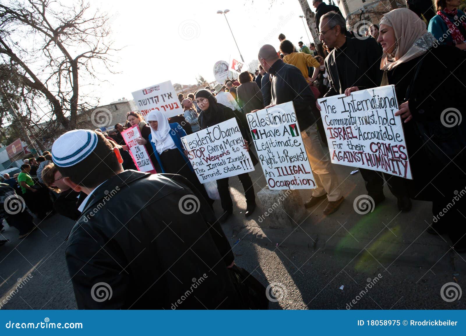 East Jerusalem Protest editorial image. Image of opposition - 18058975