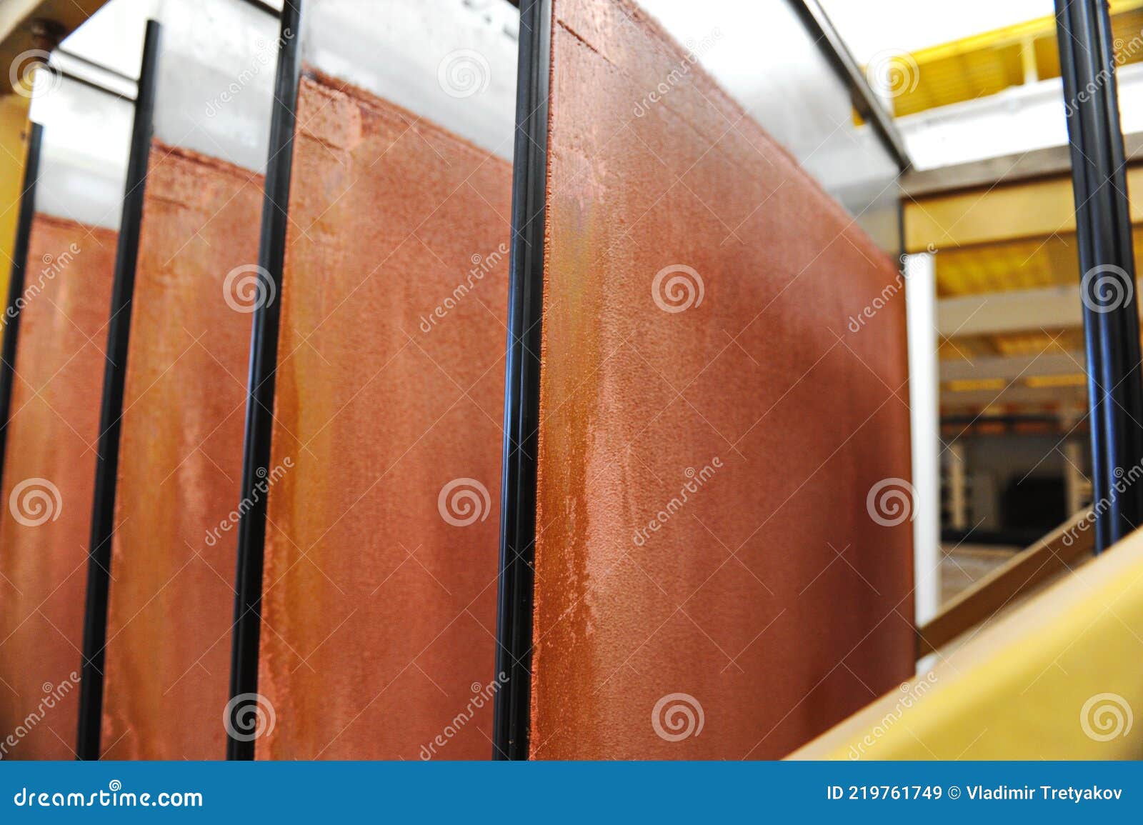 East Kazakhstan Region, Kazakhstan - 12.02.2015 : Layers of Cathode ...