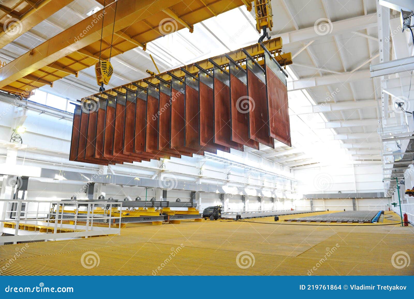 East Kazakhstan Region, Kazakhstan - 12.02.2015 : Layers of Cathode ...