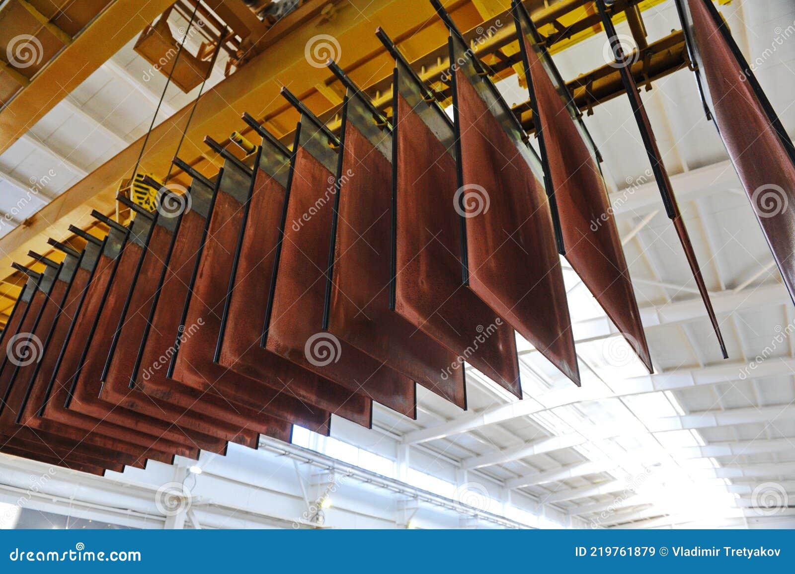 East Kazakhstan Region, Kazakhstan - 12.02.2015 : Layers of Cathode ...