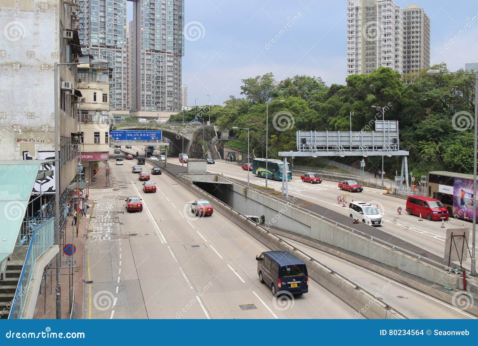 East Kowloon Corridor at Hung Hom Editorial Stock Image - Image of ...