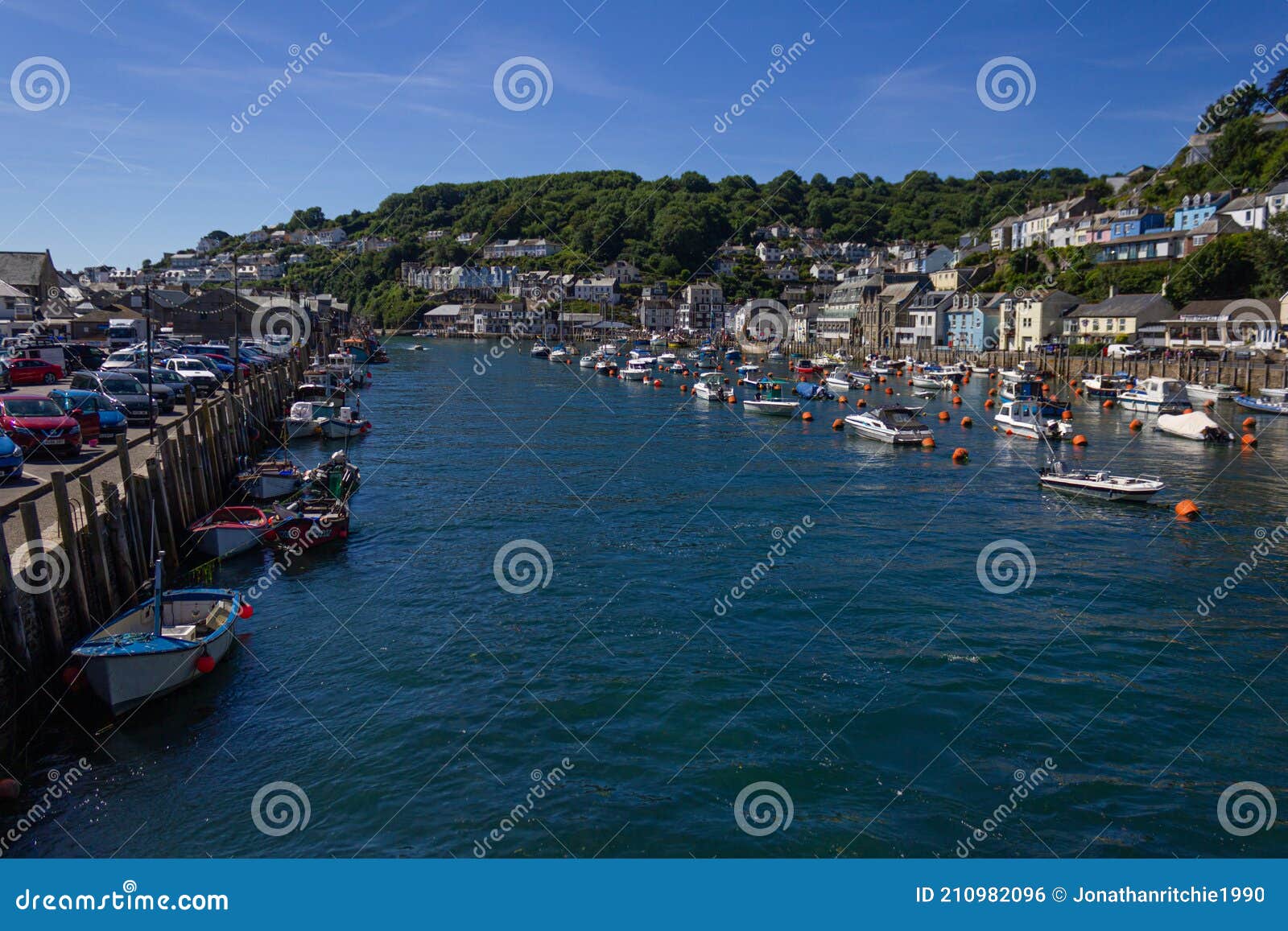 The East Looe River Running through Looe in Cornwall Stock Photo ...