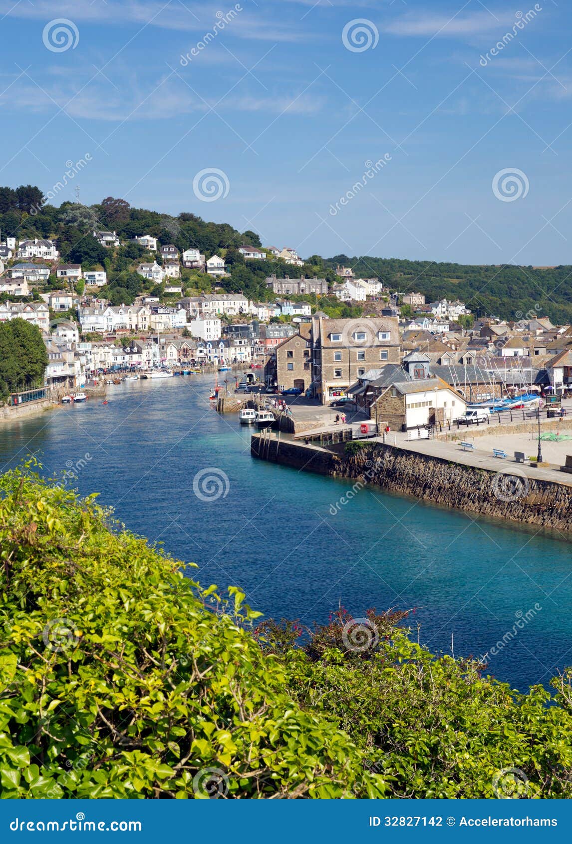 East Looe River Town of Looe Cornwall England Stock Photo - Image of ...