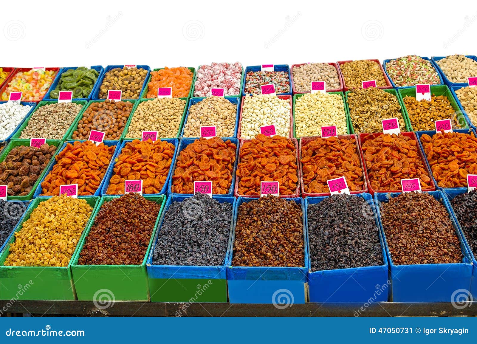 East Market with Traditional Dried Fruit Stock Image - Image of honey ...