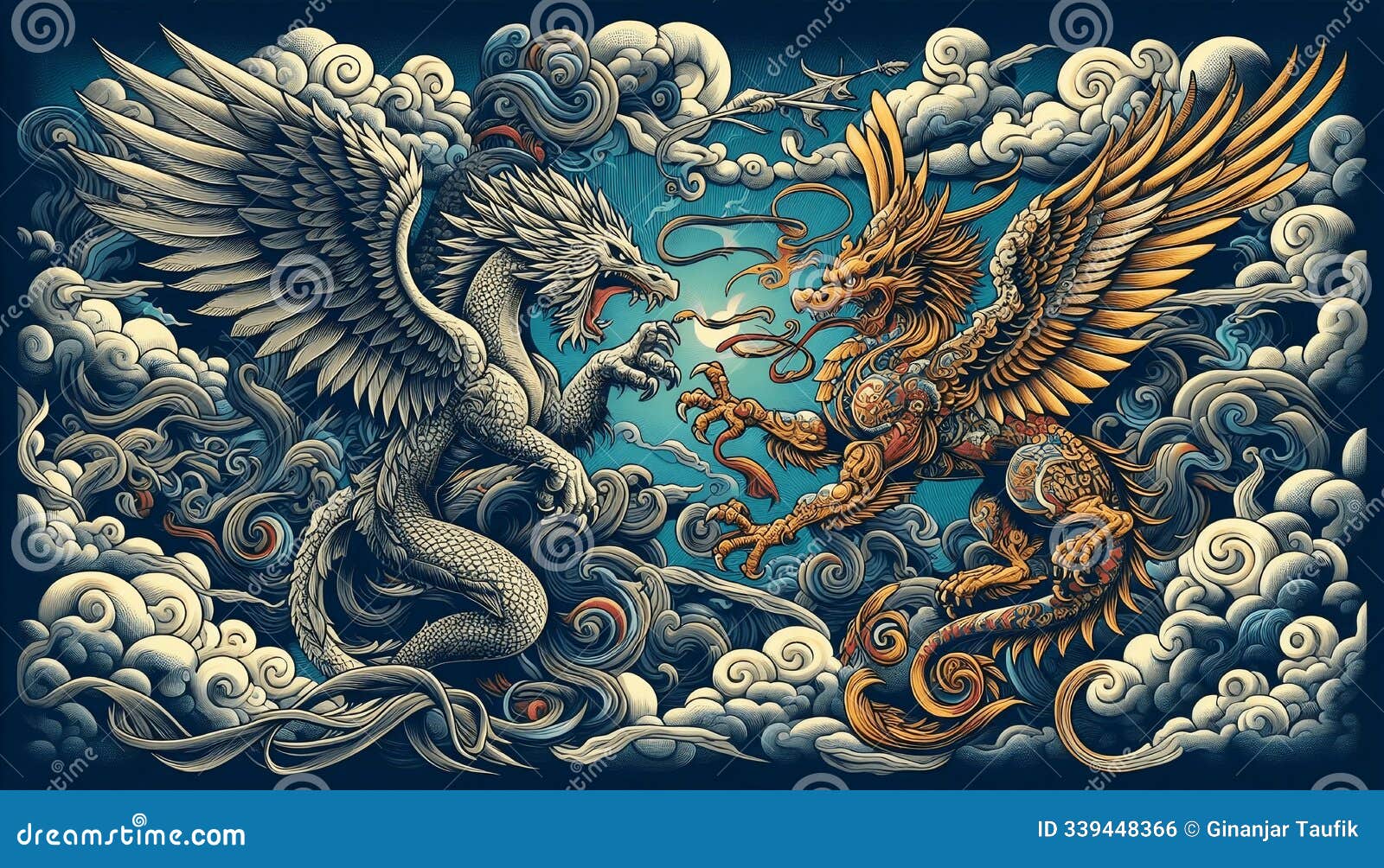 Showdown Of Strength And Unity With Fiery And Electric Energy Bursts ...