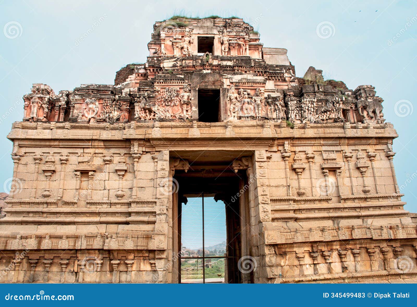 East North Side Gate of Krishna Temple Hampi Stock Image - Image of ...