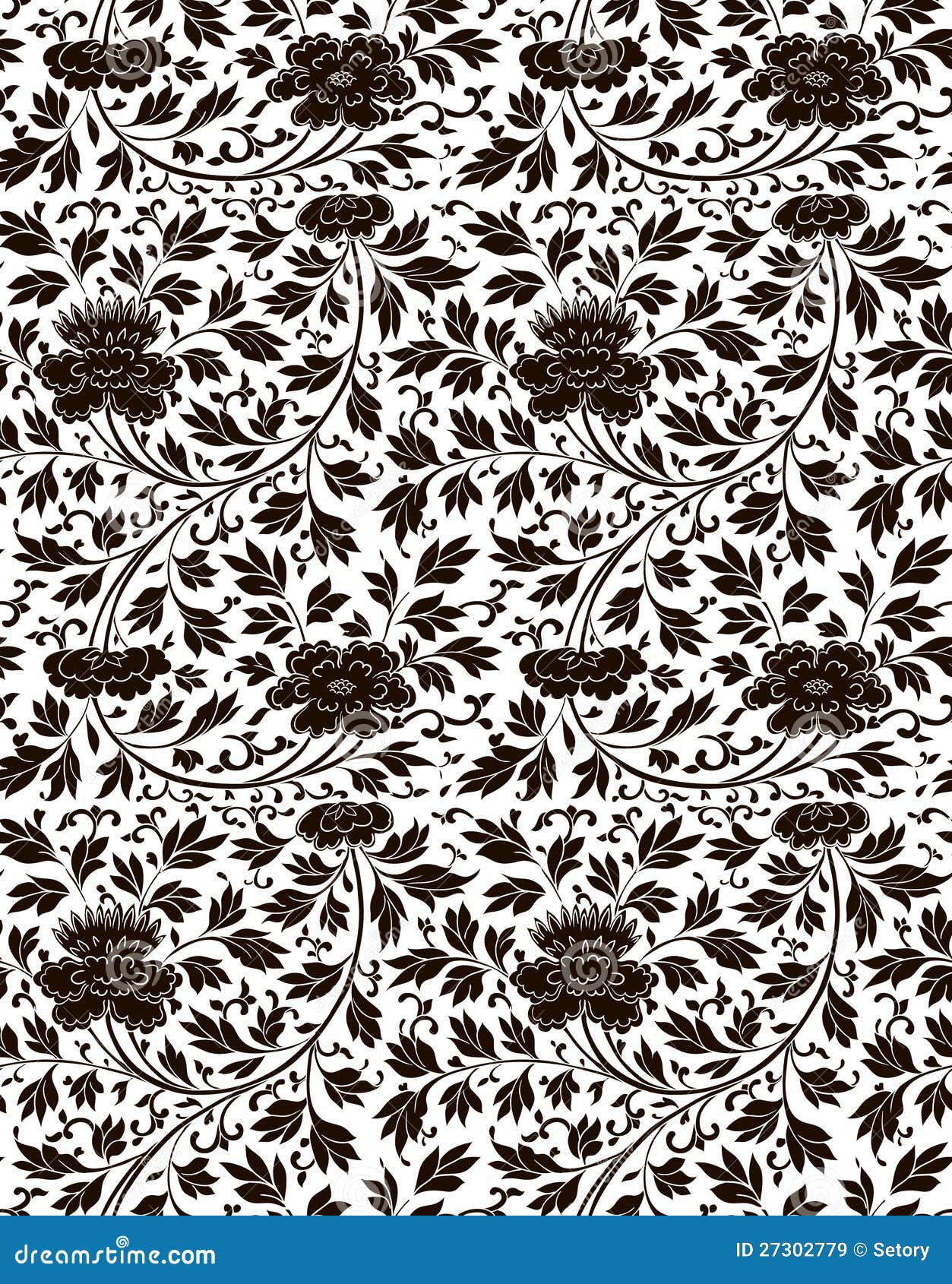 East pattern stock illustration. Illustration of plant - 27302779