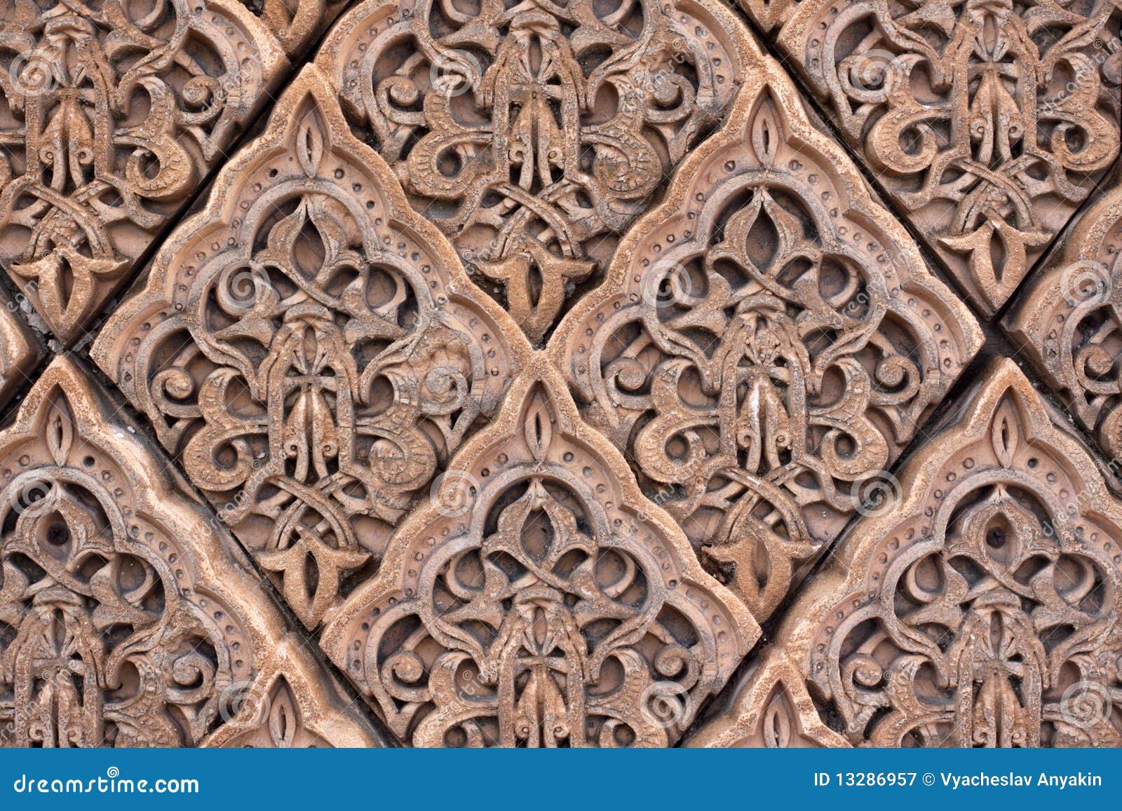 East patterns on a wall stock image. Image of textured - 13286957