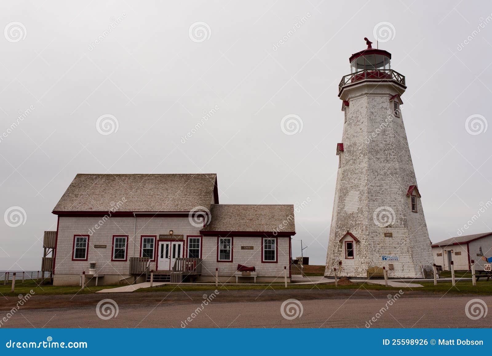 East Point Lighthouse stock photo. Image of tourism, overcast - 25598926