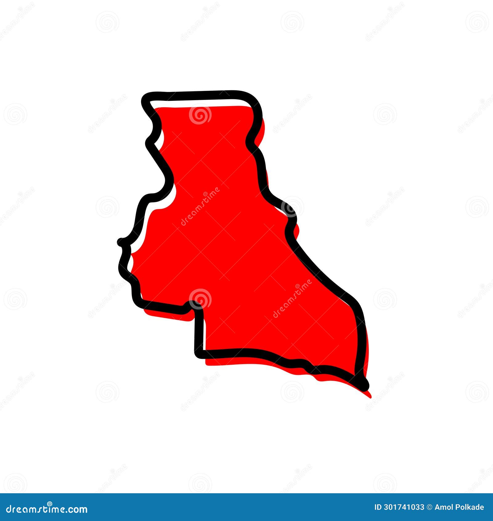East Region of the Cameroon Vector Map Illustration Stock Vector ...