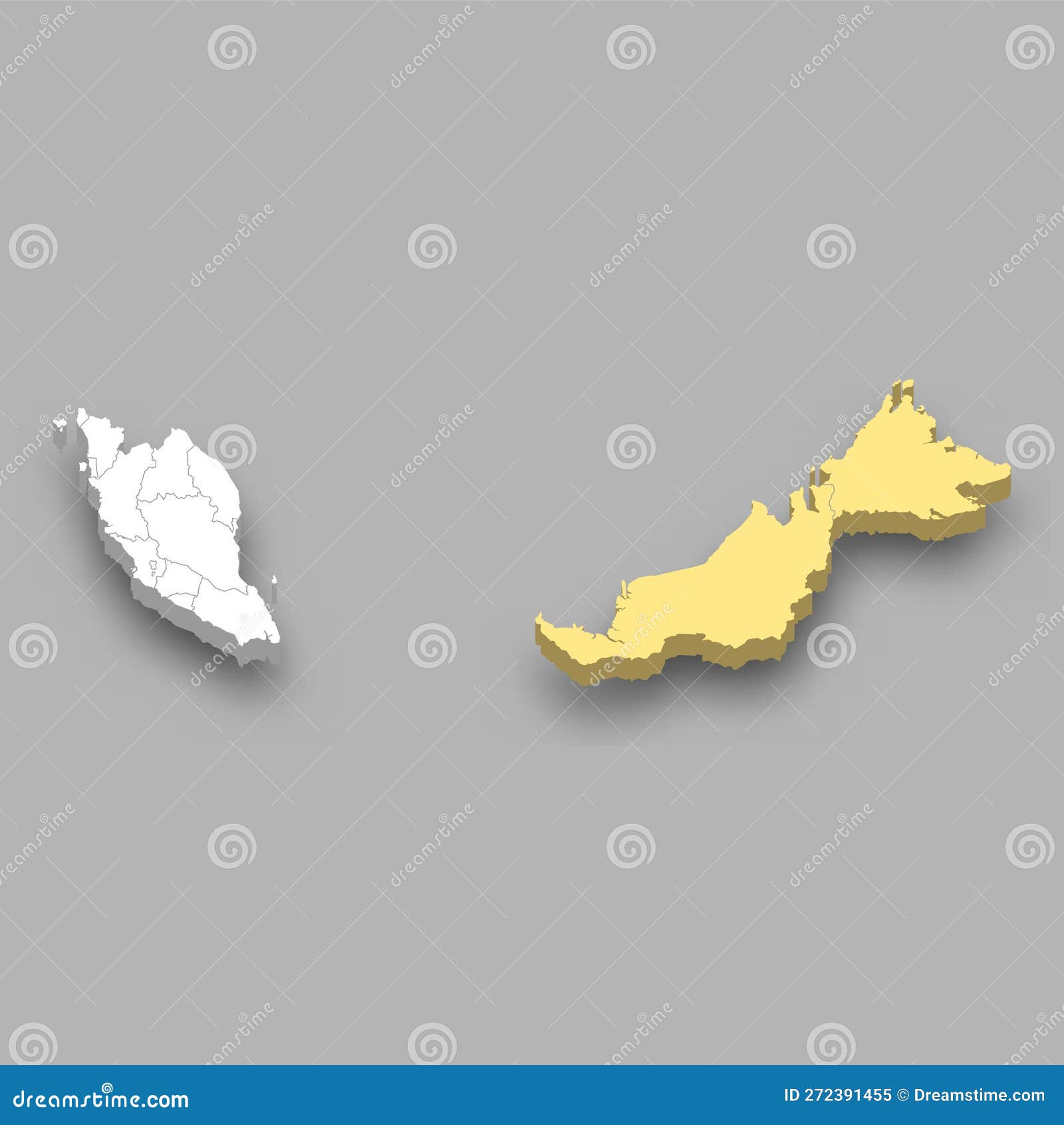 East Region Location within Malaysia Map Stock Vector - Illustration of ...