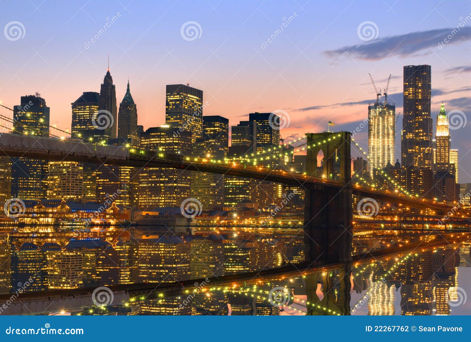 East River stock photo. Image of reflection, york, city - 22267762