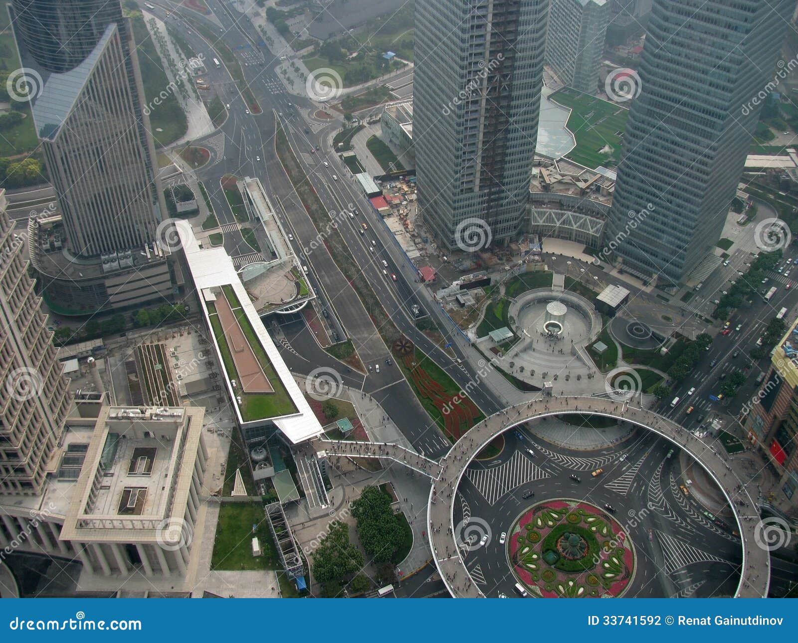 East Shanghai top view stock photo. Image of flight, bulding - 33741592