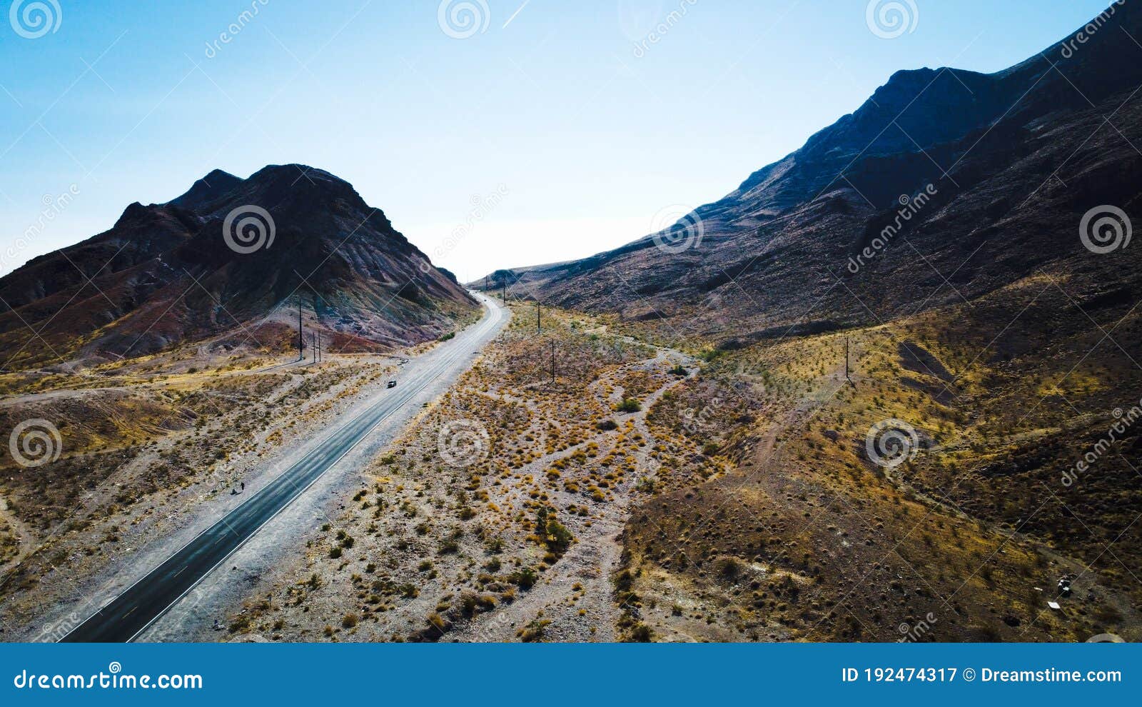 Interrupting Nature for Animal Stock Image - Image of landscape, road ...