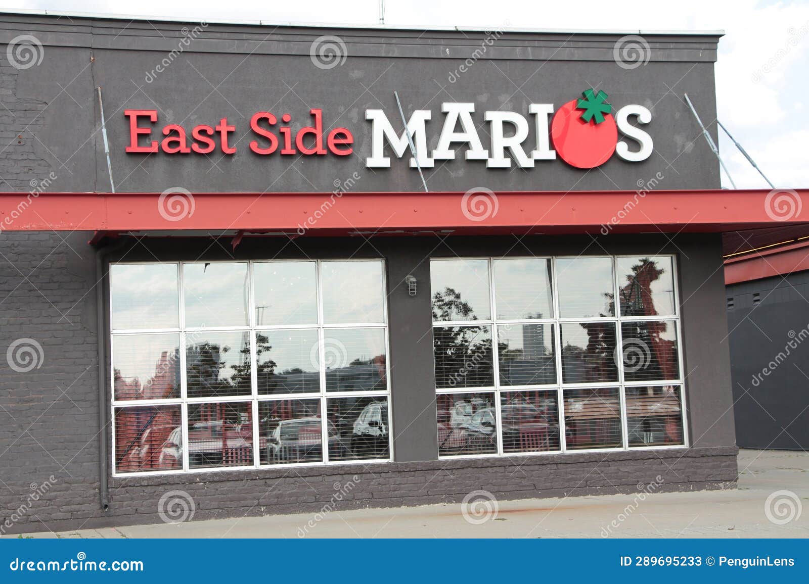 Tor, Canada - August 10, 2023: East Side Marios Restaurant Front Logo ...