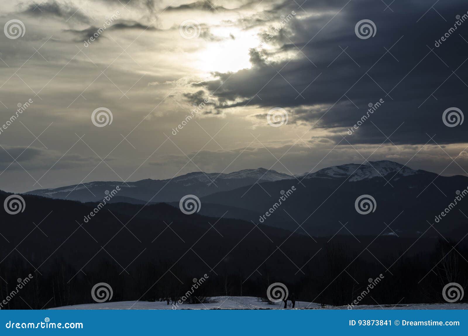 East, sunset stock image. Image of hills, streak, aurora - 93873841