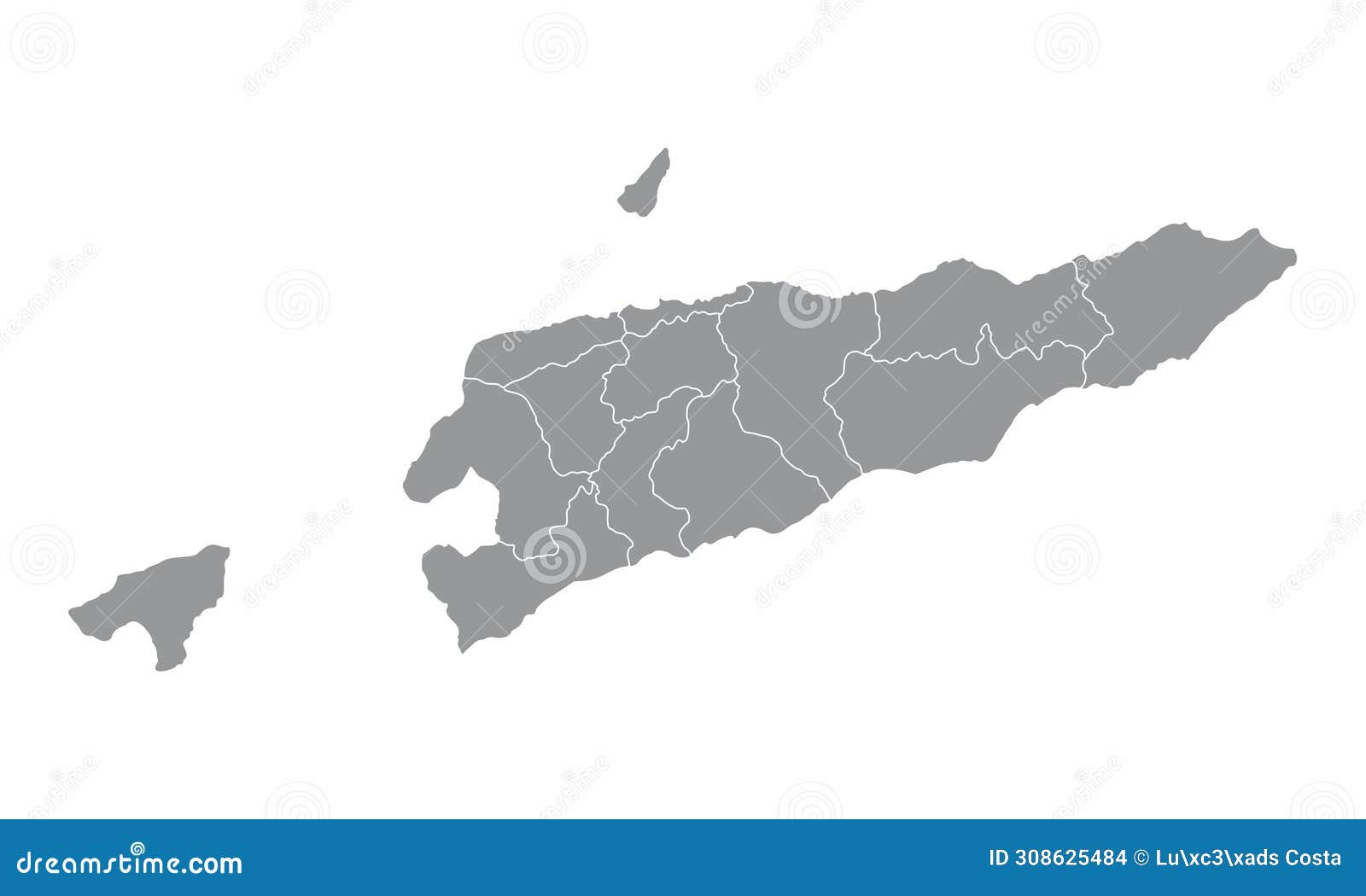 Banda District Uttar Pradesh State, Republic Of India Map Vector ...