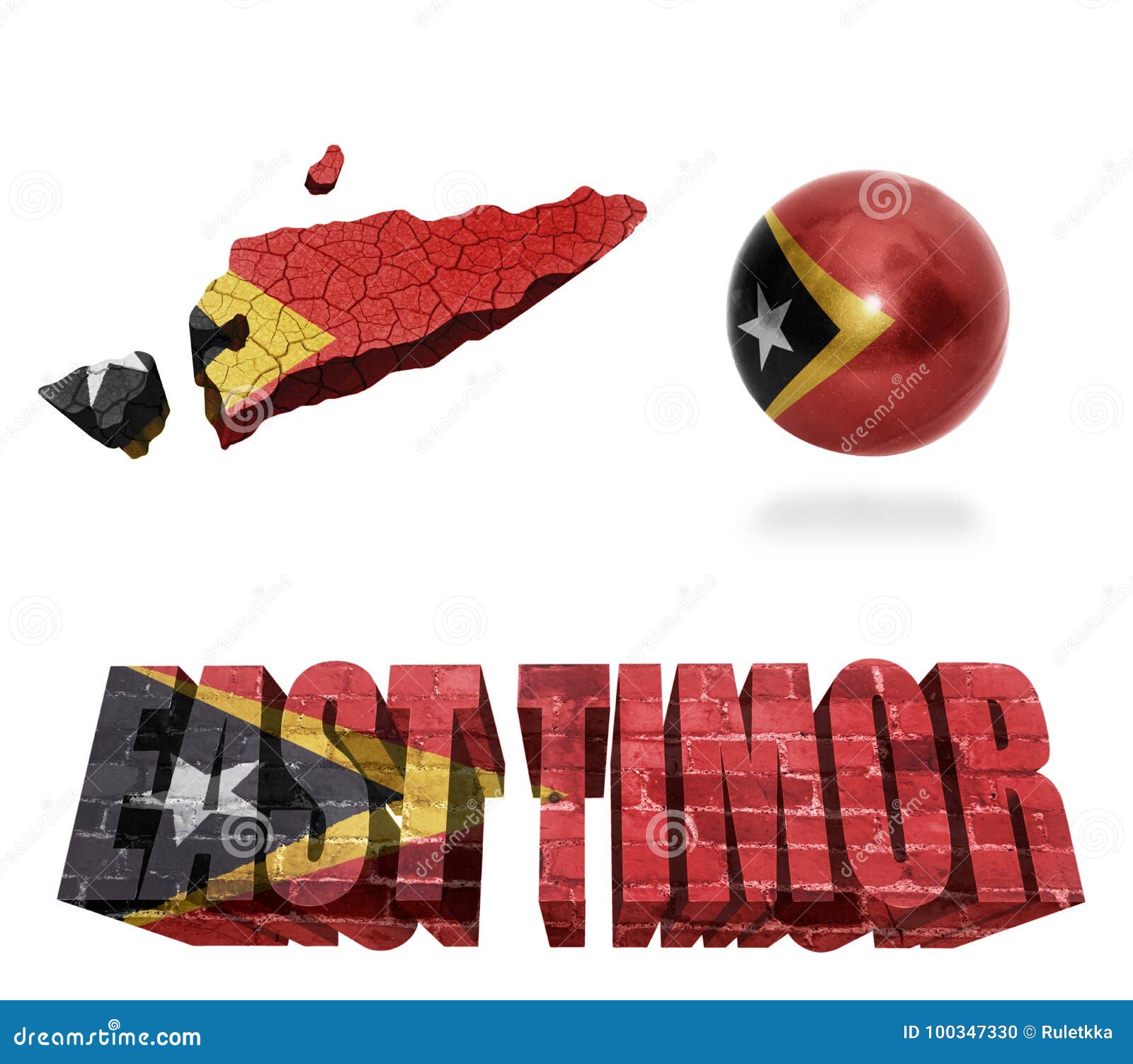 East Timor Symbols stock illustration. Illustration of patriotism ...