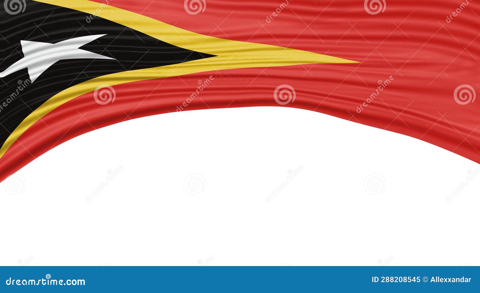 East Timor Flag Wave, National Flag Stock Illustration - Illustration ...