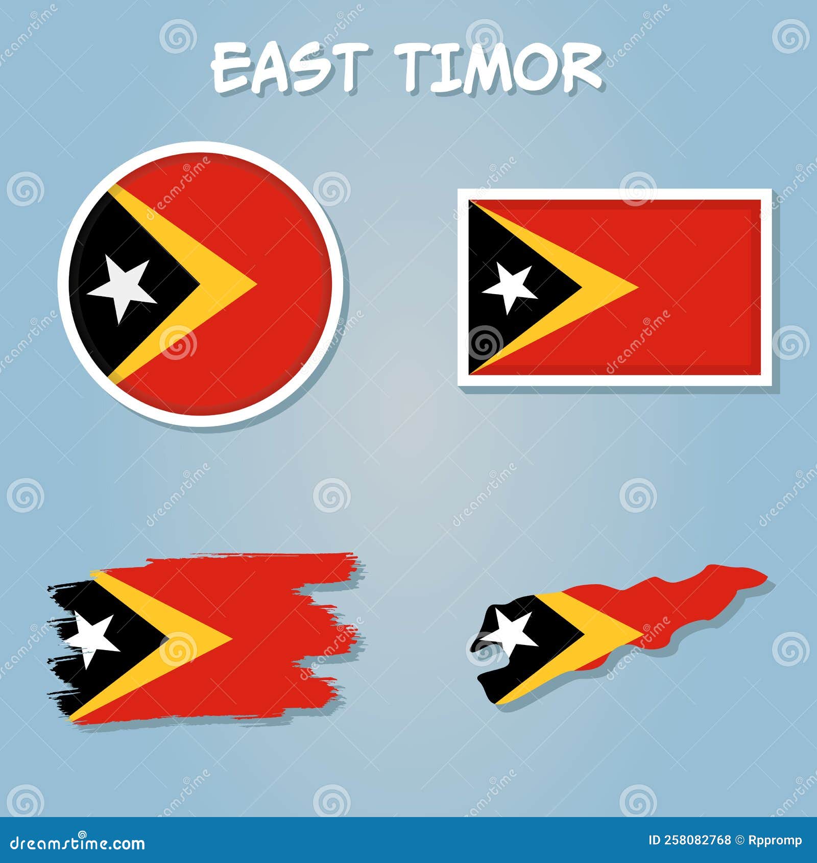 East Timor Vector Set, Detailed Country Shape, Flags and Icons Stock ... East Timor Vector Set, Detailed Country Shape, Flags and Icons Stock ...