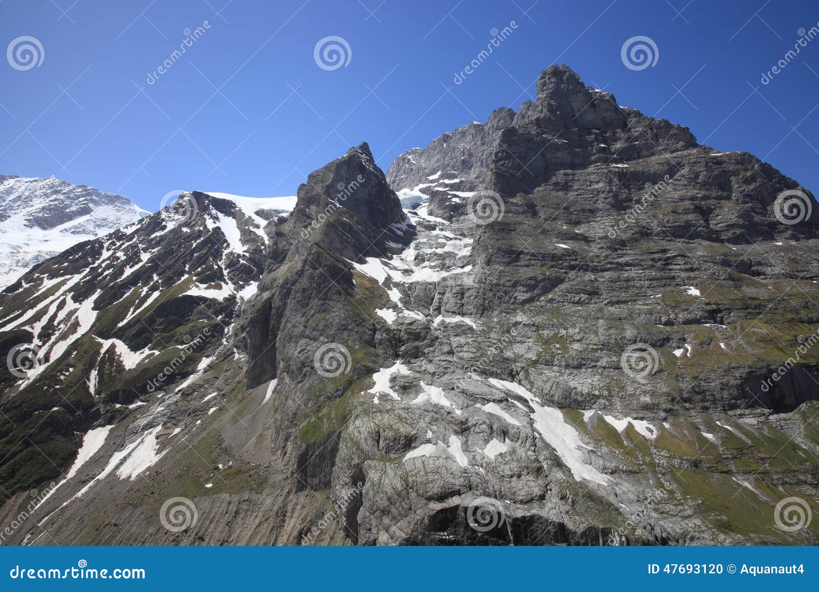 East Wall of Eiger Mountain Stock Photo - Image of climb, bern: 47693120
