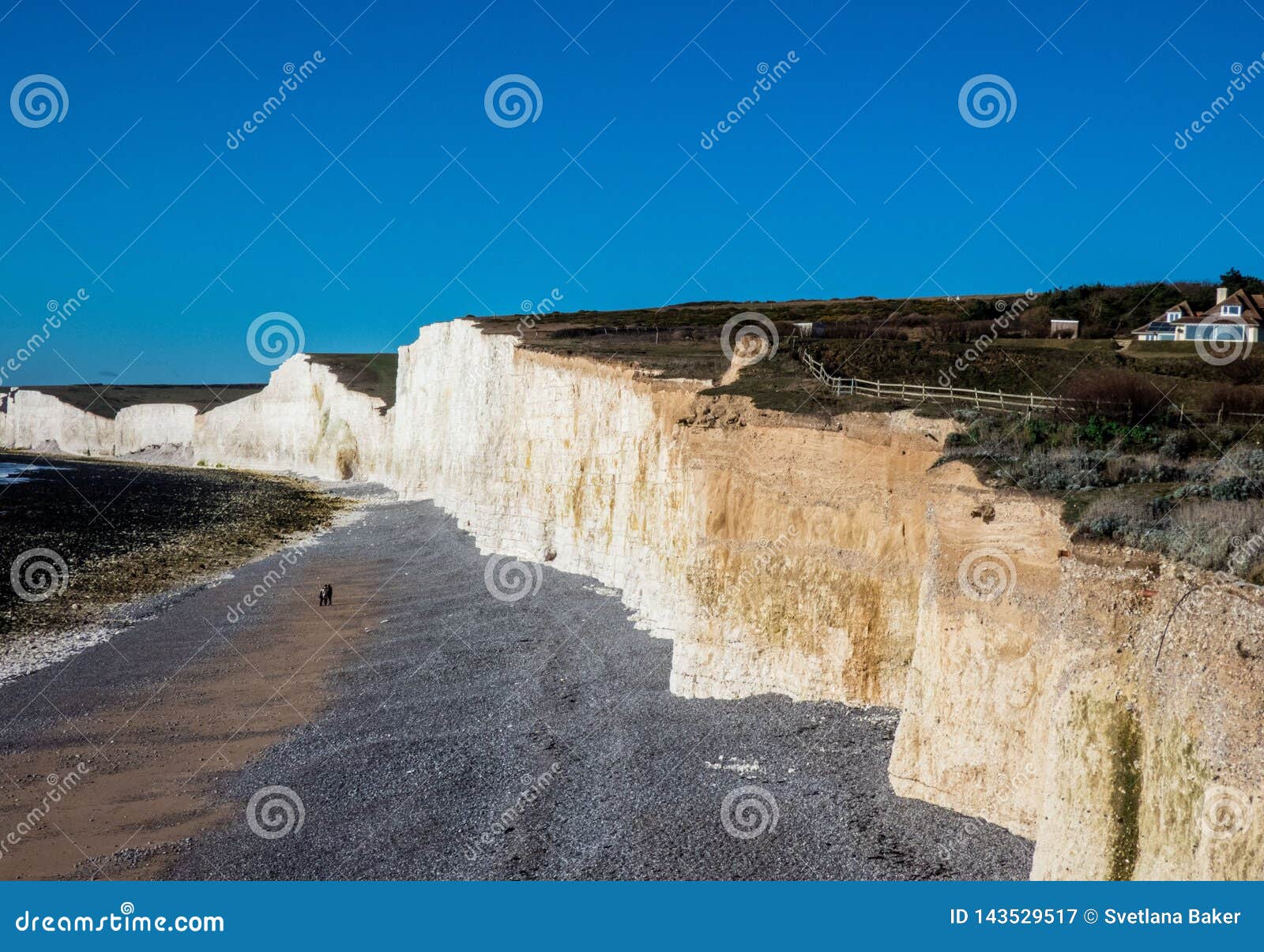 Eastbourne Beahy Head Cliffs Stock Image - Image of coastline, beach ...