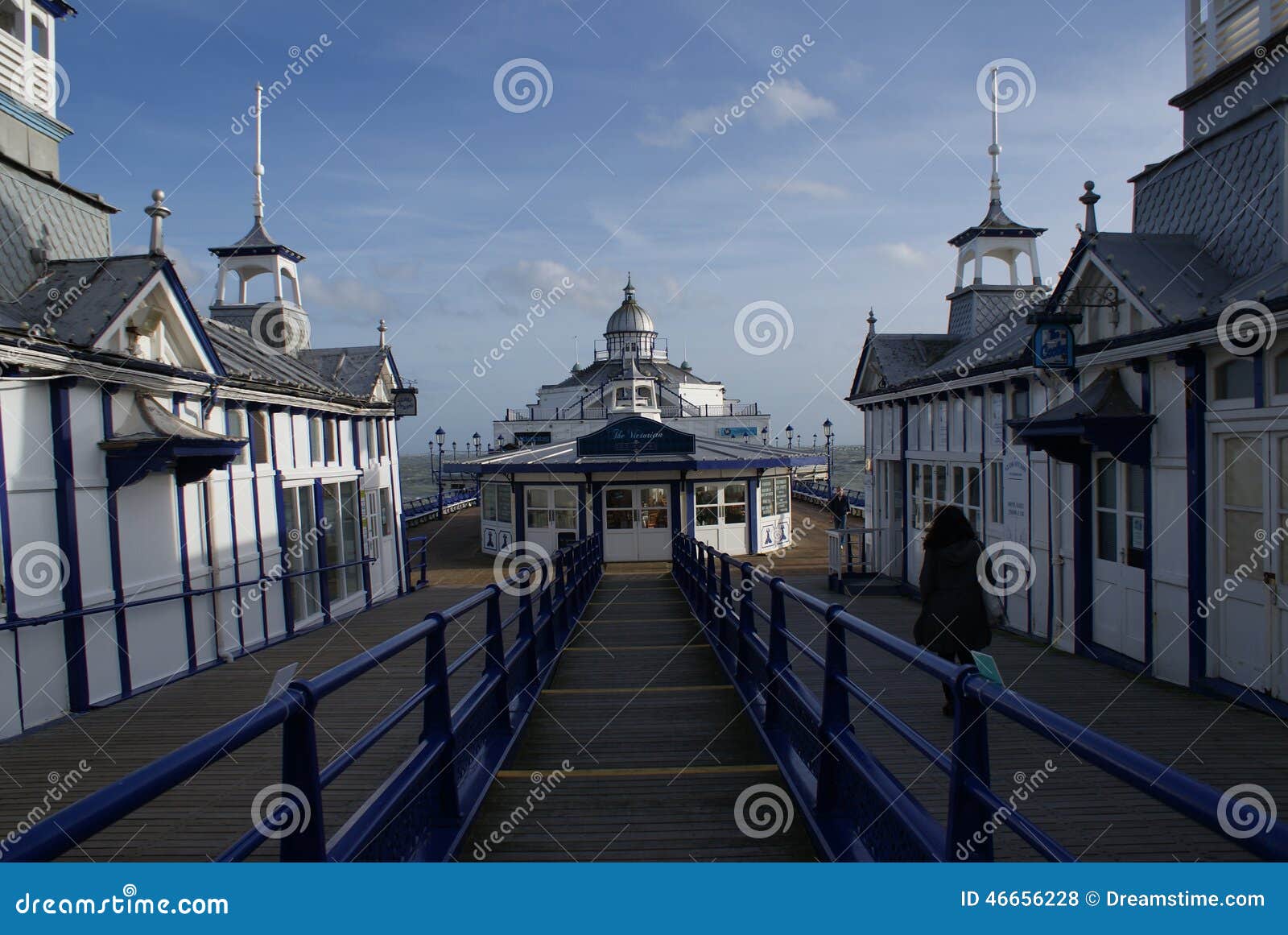 Eastbourne Pier editorial stock photo. Image of clouds - 46656228