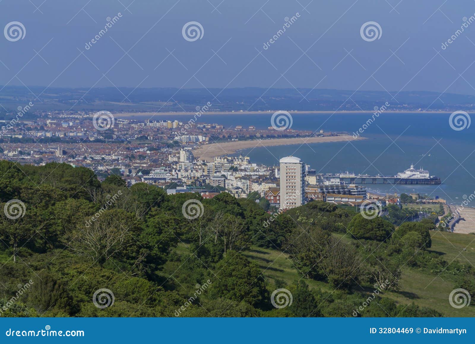 Eastbourne stock image. Image of building, downs, viewpoint - 32804469