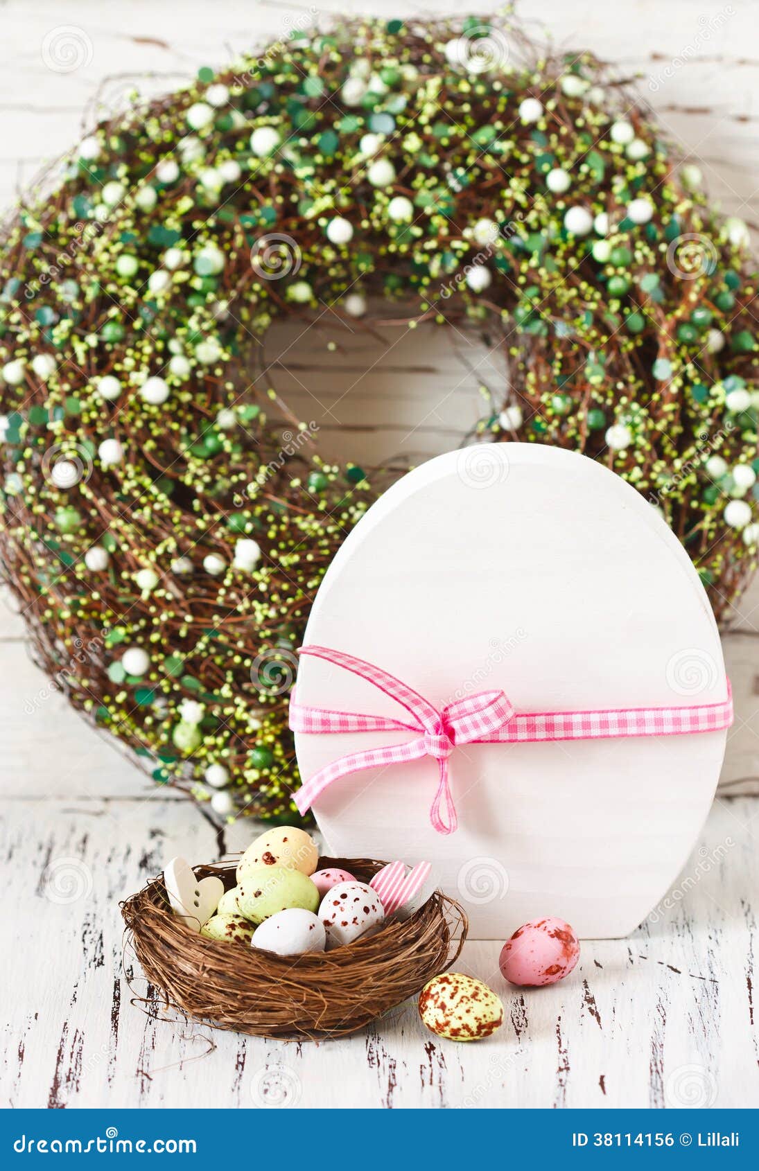 Easter. stock photo. Image of pink, nest, food, tradition - 38114156