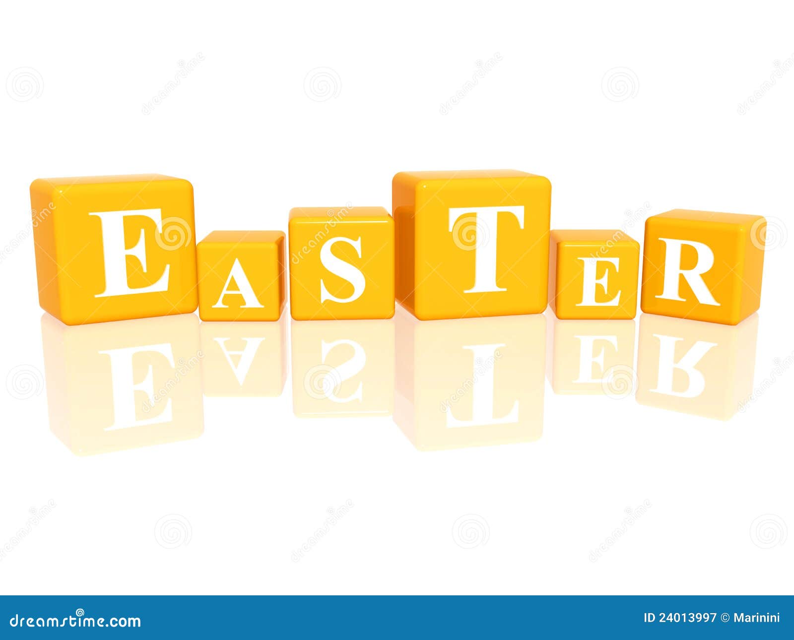 Easter in 3d cubes stock illustration. Illustration of celebration ...