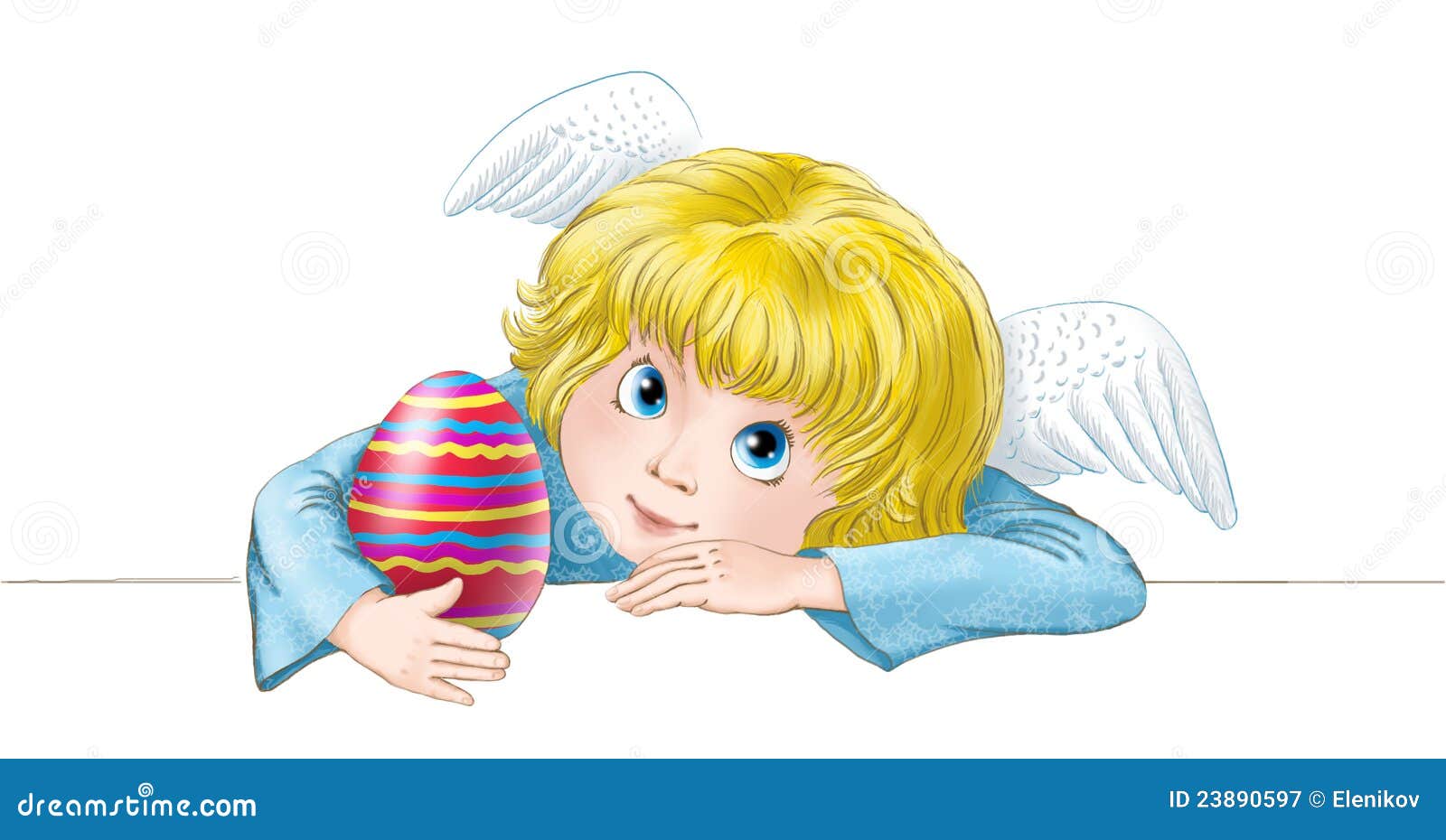 Easter angel stock illustration. Illustration of gift - 23890597
