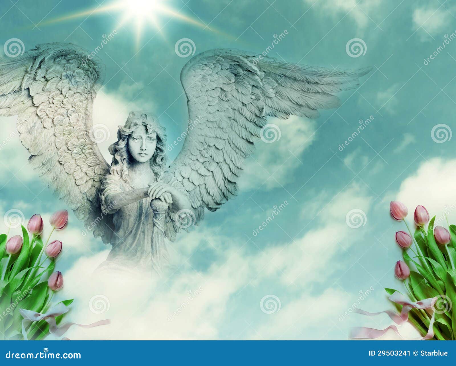 Easter angel stock image. Image of statue, space, nature - 29503241
