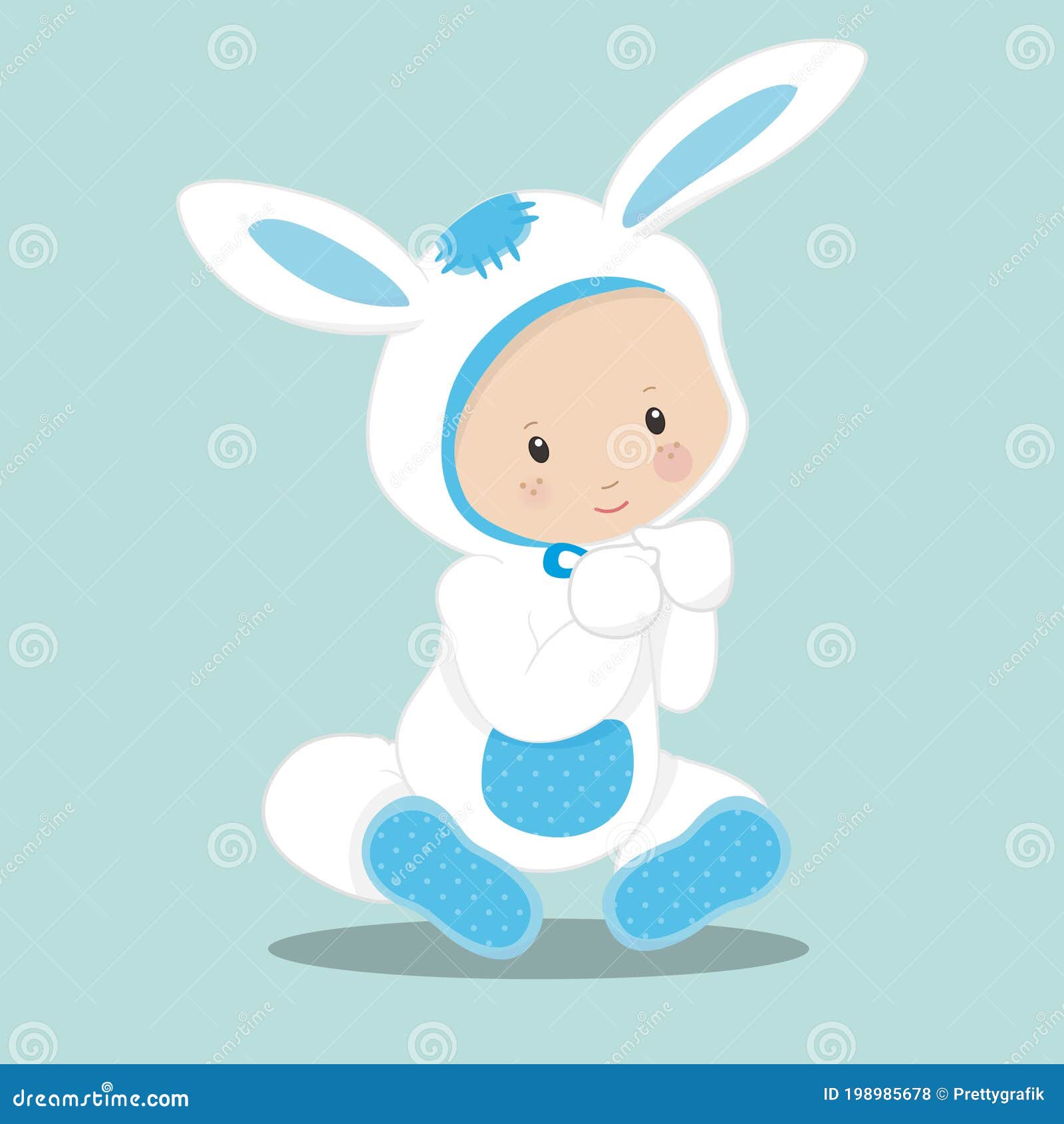 Easter Baby Boys Sitting 01 Stock Vector - Illustration of easter ...