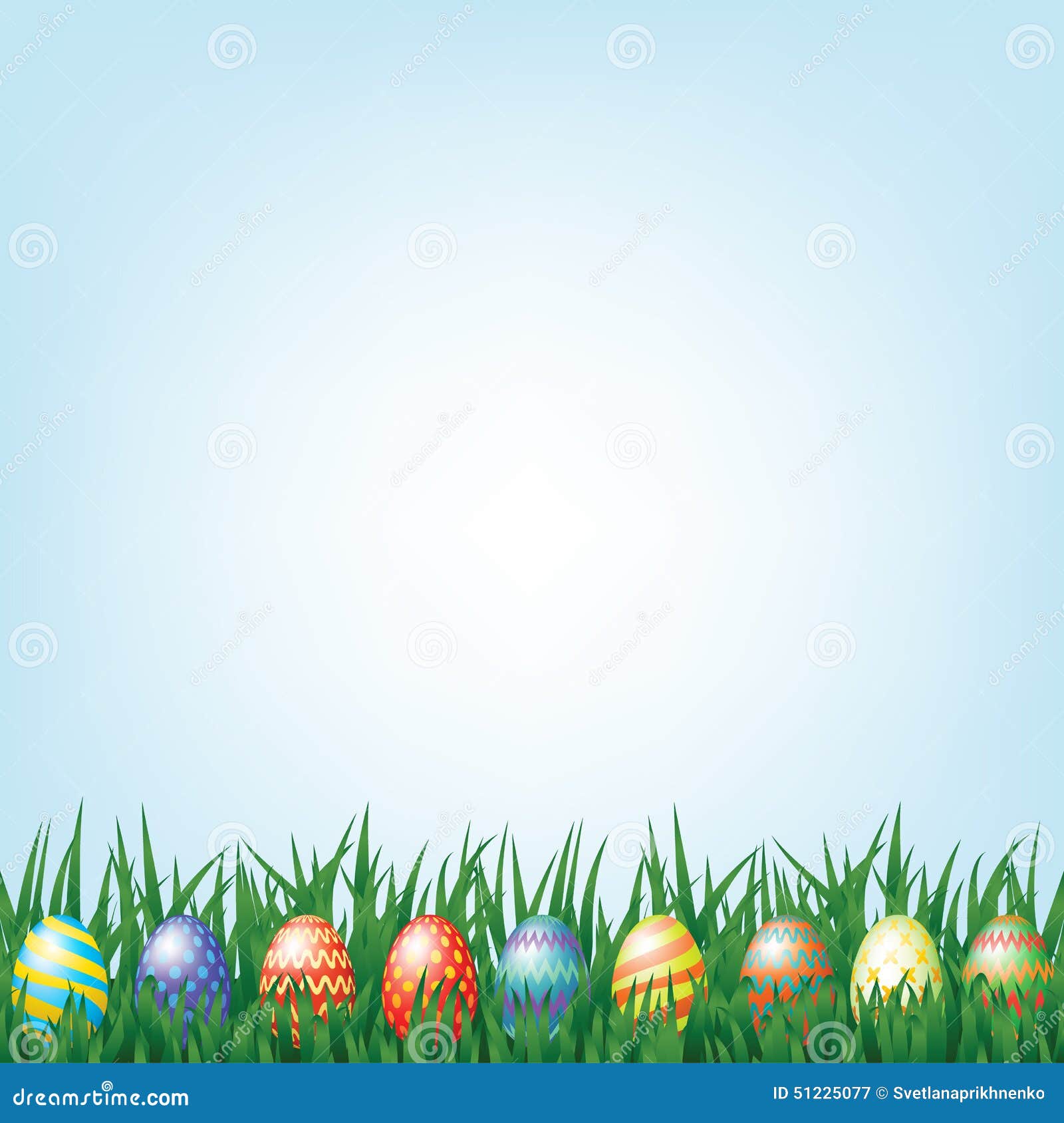 Easter background stock vector. Illustration of decorated - 51225077