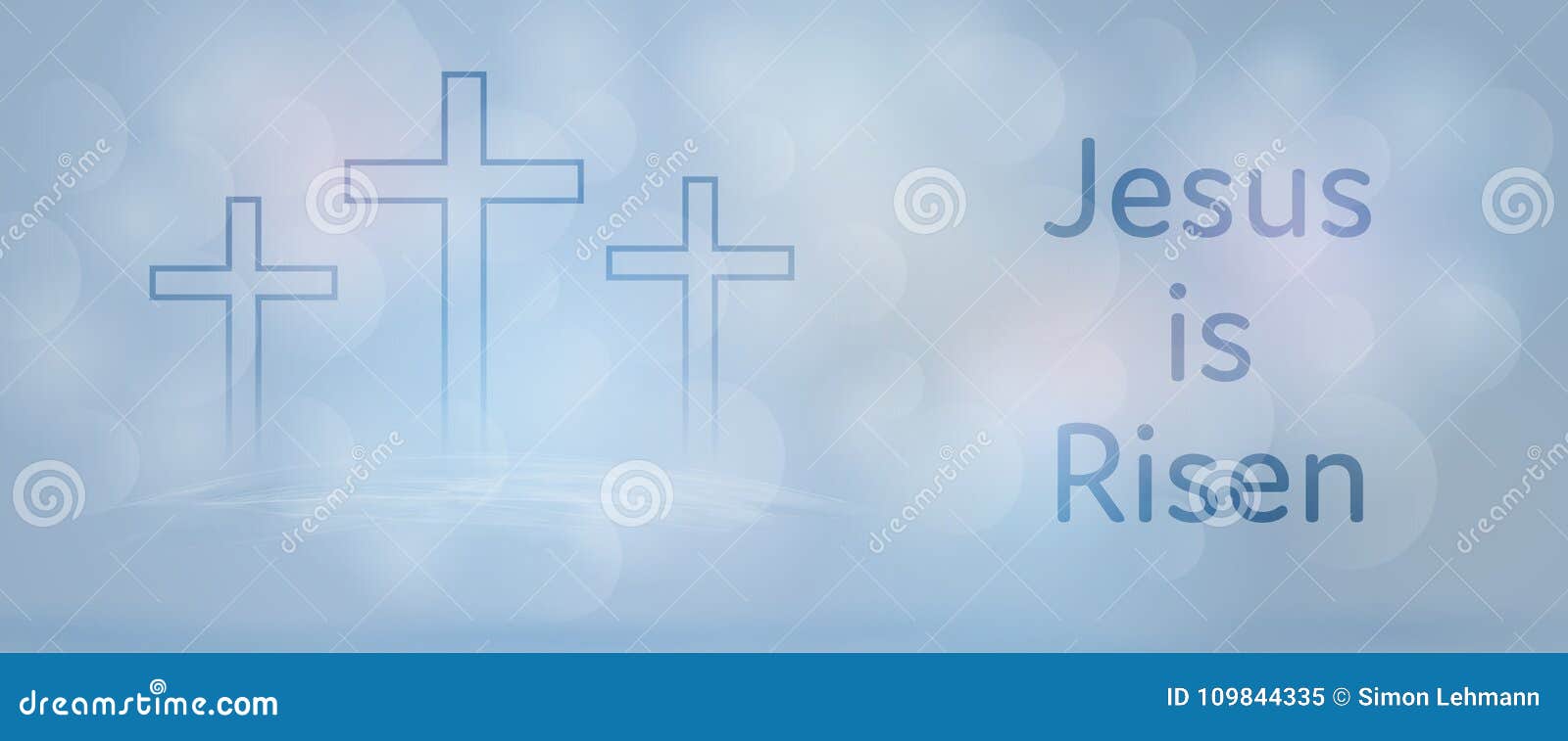 Easter Background - Jesus is Risen Stock Illustration - Illustration of ...
