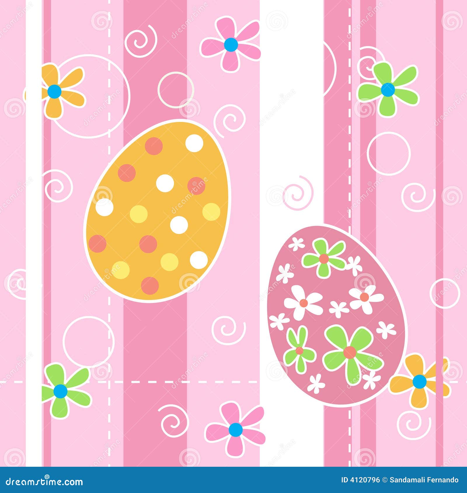 Easter Background Seamless Pattern Stock Illustration - Illustration of ...