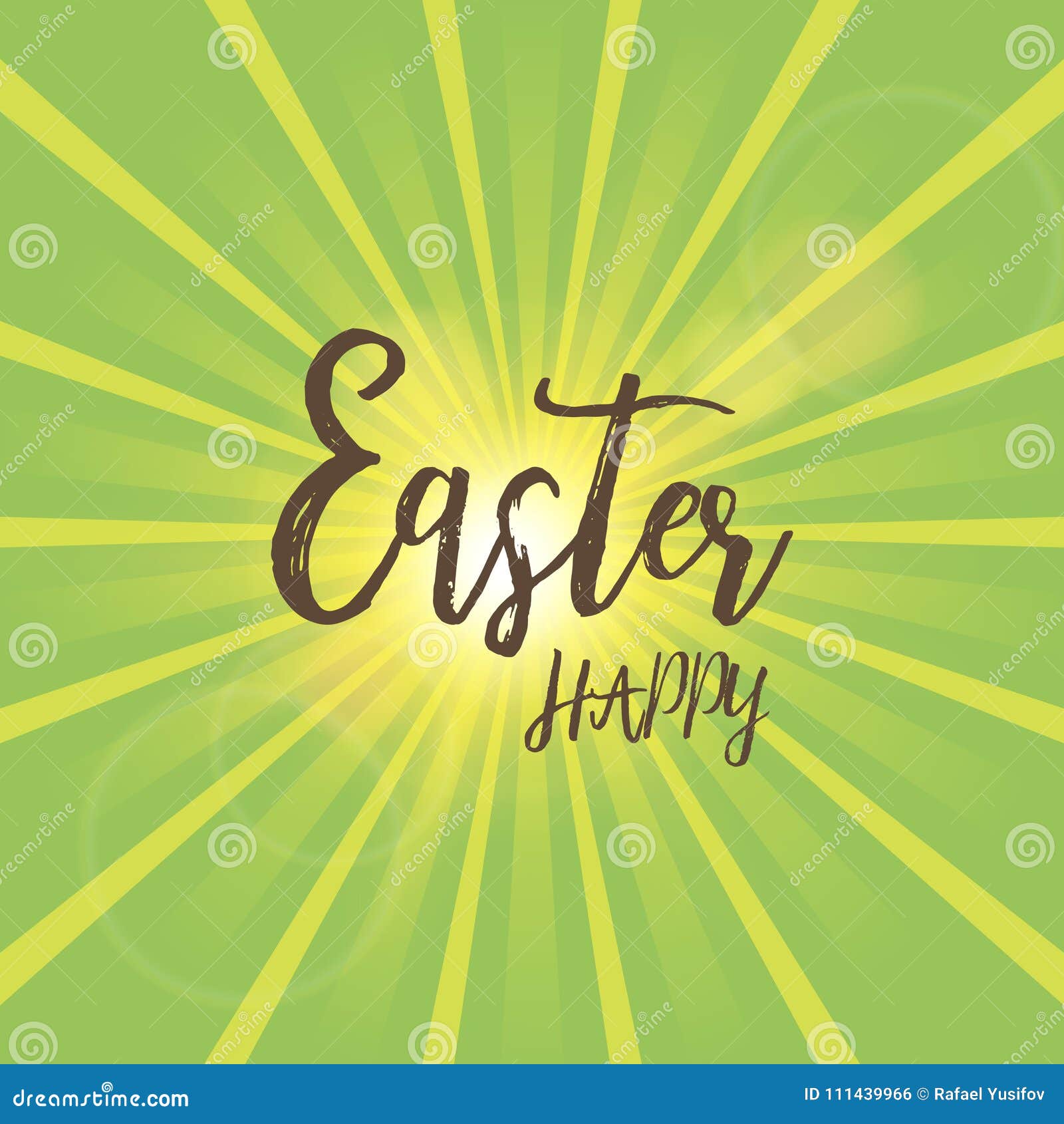 Easter Background with Sun Rays and Egg. Vector. Stock Vector ...