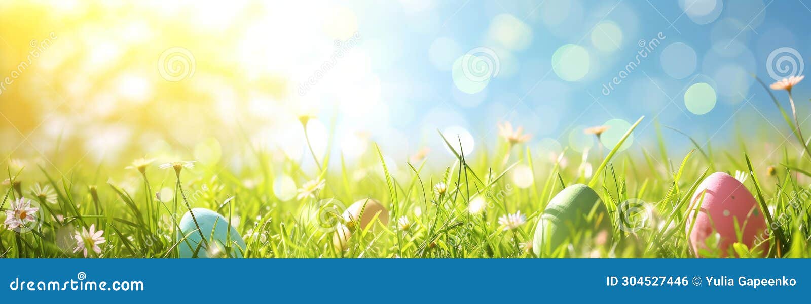 Easter Backgrounds With Eggs. Bright And Colorful Easter Eggs Lined Up ...