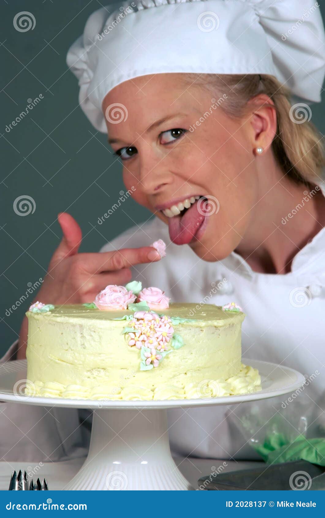 Easter Bakery Chef stock image. Image of frosting, smiling - 2028137