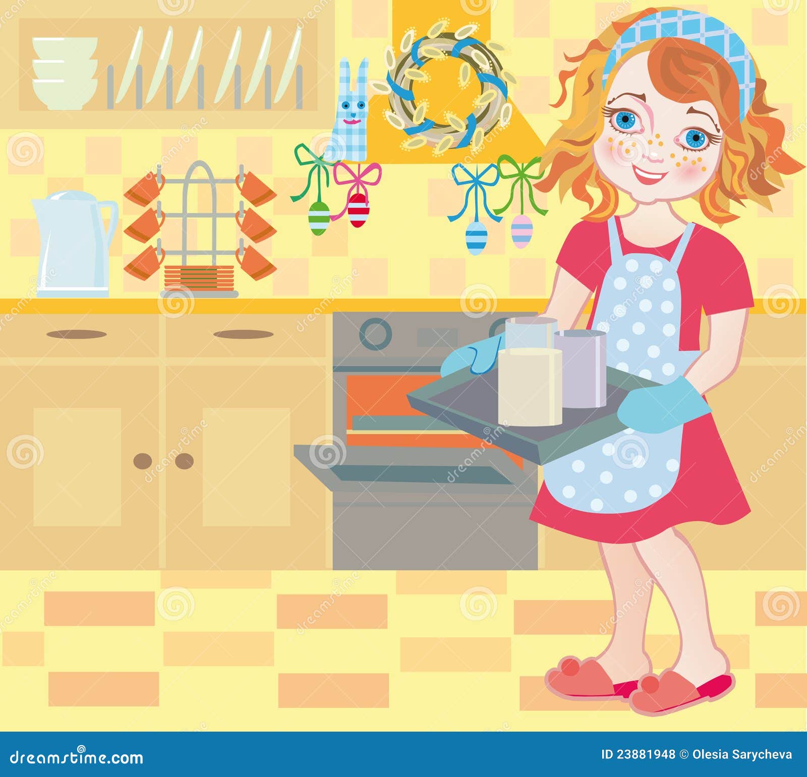 Easter baking stock vector. Illustration of candy, food - 23881948