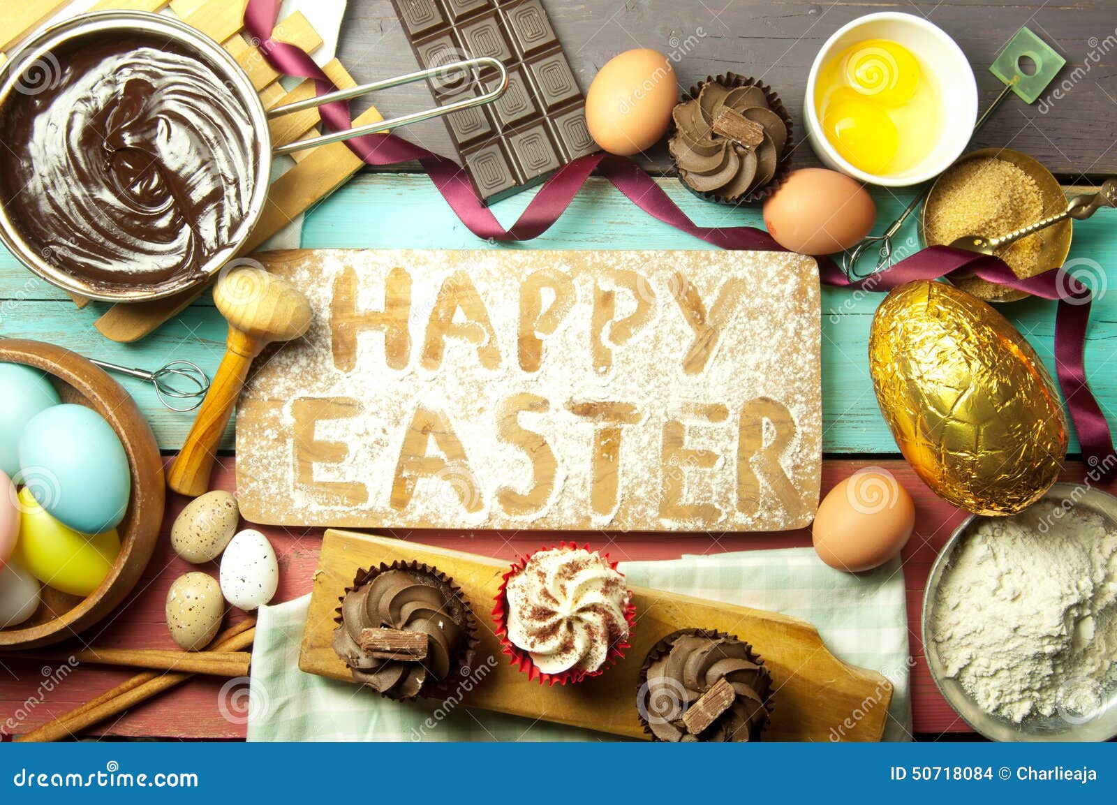 Easter baking stock photo. Image of retro, eggs, kitchen - 50718084