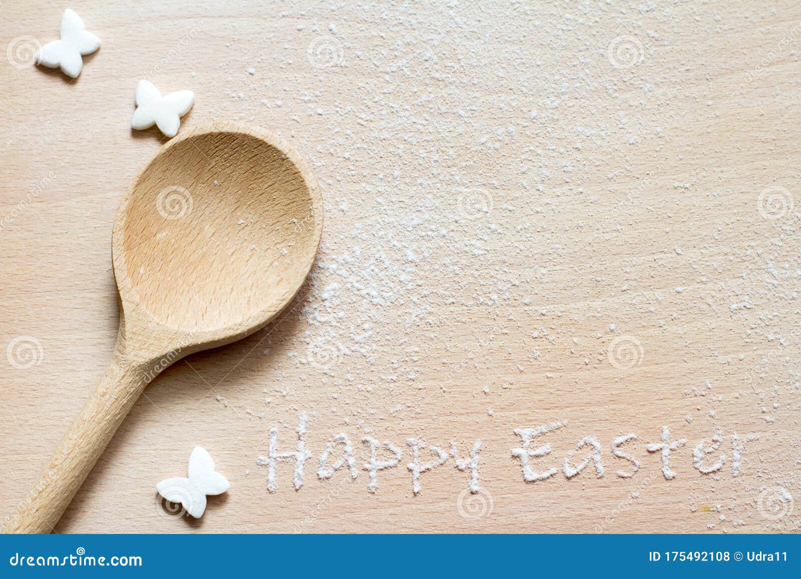 Easter Baking in the Kitchen Abstract Background with Empty Space Stock ...