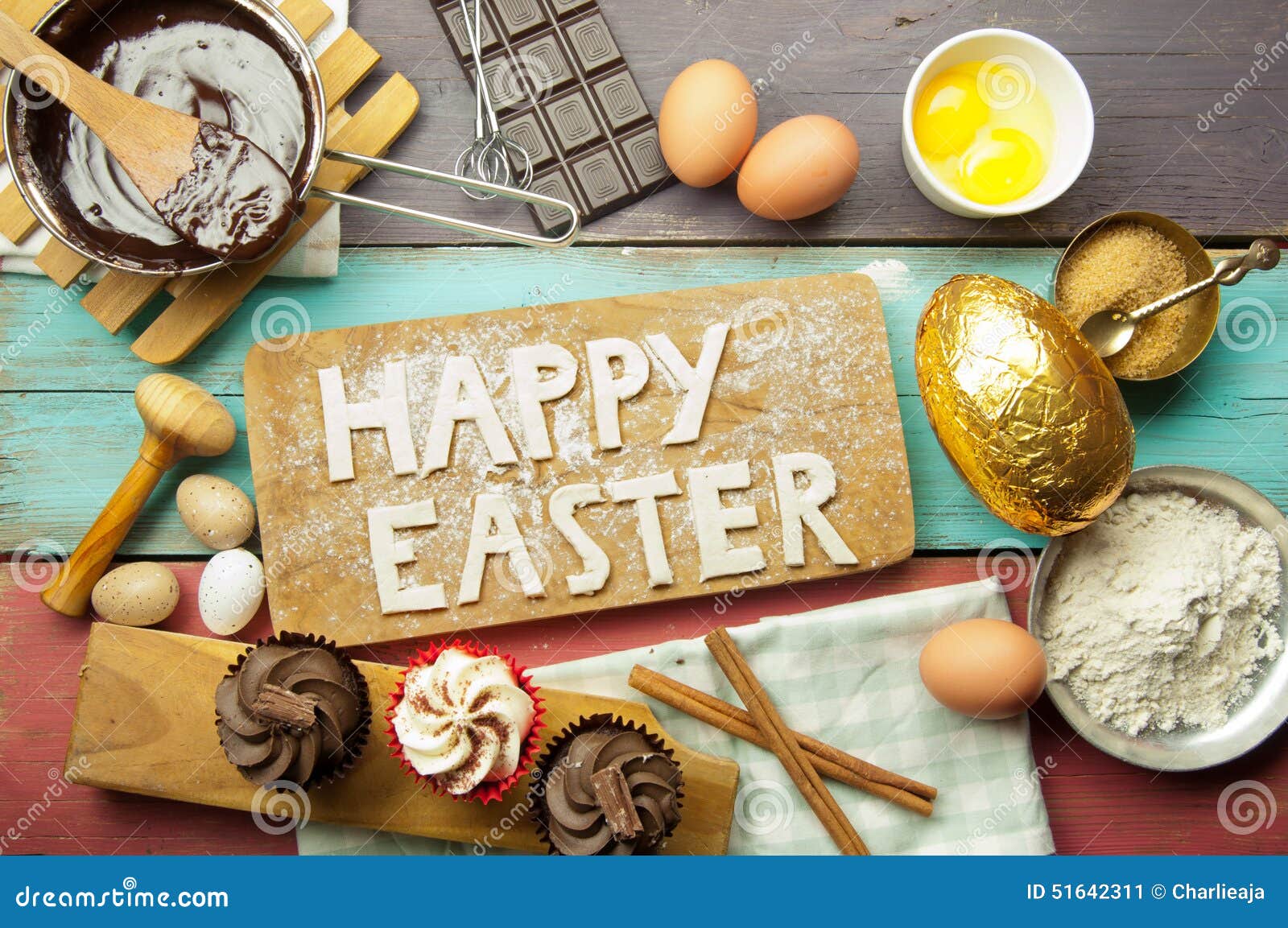 Easter baking stock image. Image of easter, chocolate - 51642311