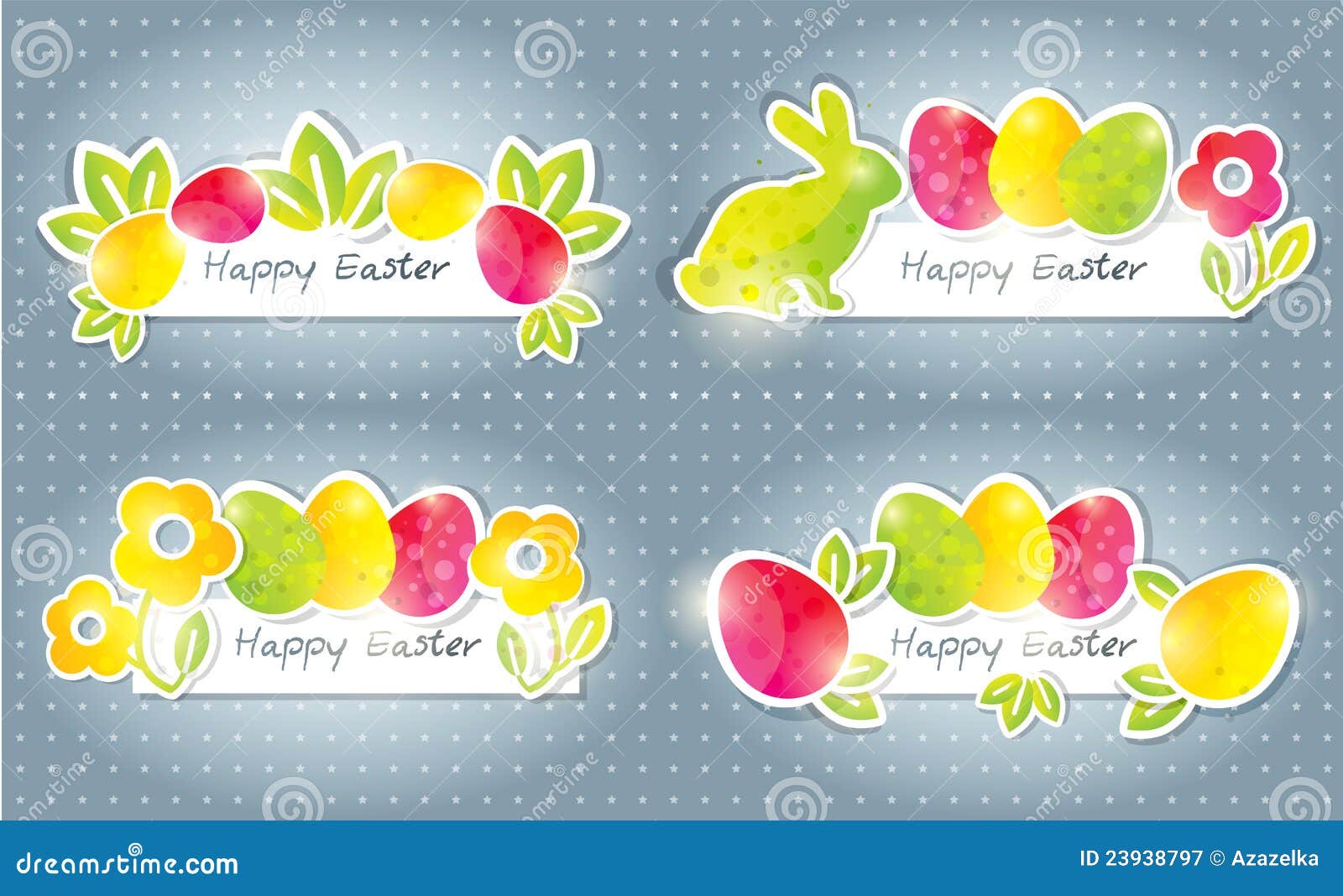 Easter banners stock vector. Illustration of cartoon - 23938797